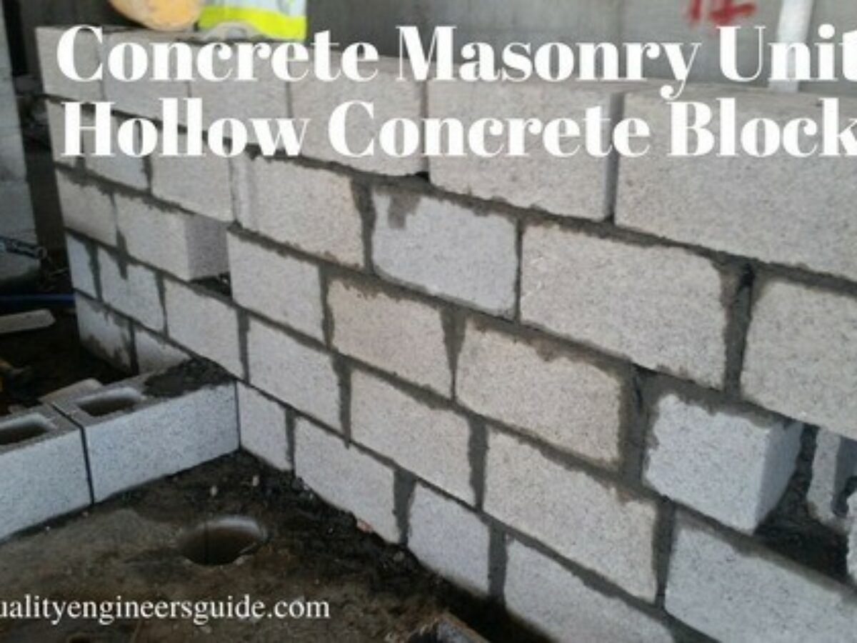 Types Of Concrete Blocks Or Concrete Masonry Unit Hollow Solid