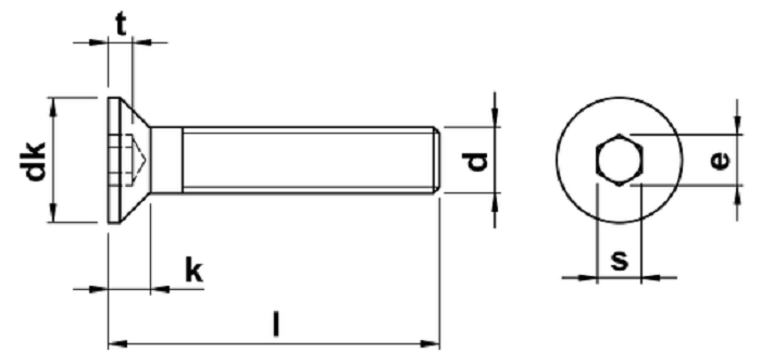 Countersink Hole Size for Machine Screw