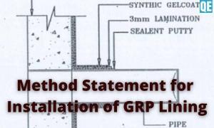 Method Statement for Installation of GRP Lining
