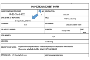 How to Fill-up Inspection Request Template for The First Time