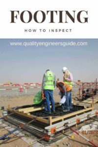 Inspection of Footing
