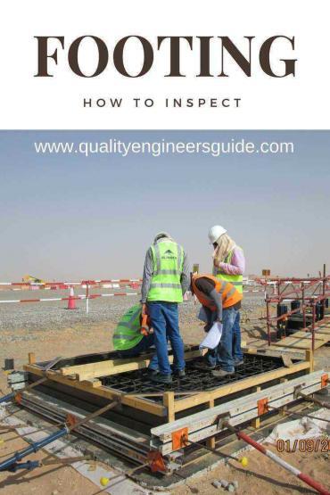 Inspection of Footing