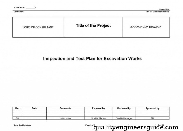 Understanding About Inspection And Test Plan ITP Understanding About Inspection And Test Plan ITP