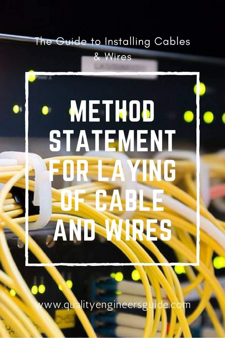 Method Statement For Laying Of Low Voltage Cables and Wires (2025)